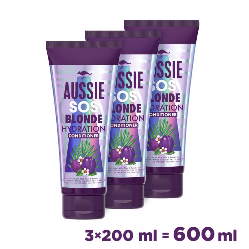 Aussie SOS szőke hidratáló kondicionáló 3x200 ml - Pelenka.h
