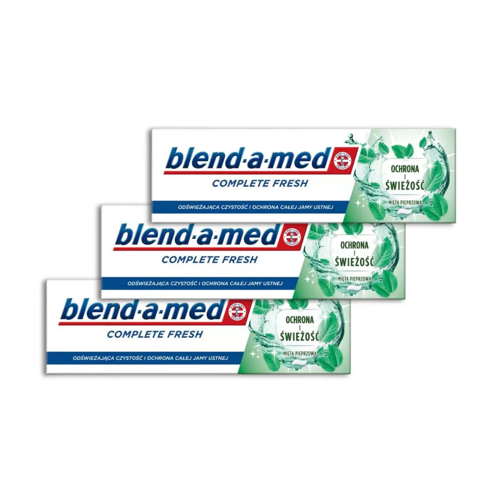 Blend-a-med Complete Fresh Protect & Fresh fogkrém 3x75 ml