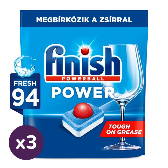 Finish Power All in 1 mosogatógép-tabletta, regular (3x94 db