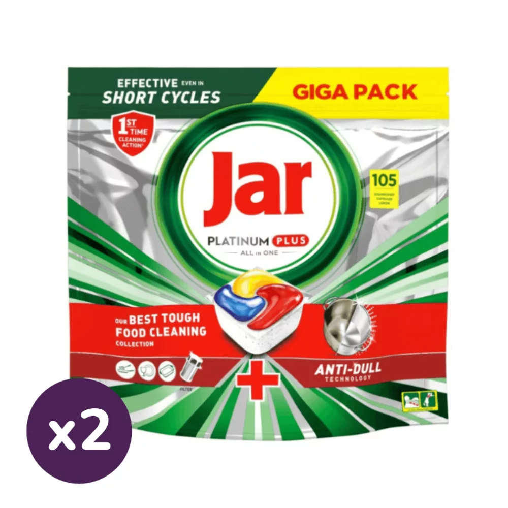 Jar Platinum Plus Lemon All In One mosogatókapszula (2x105 d