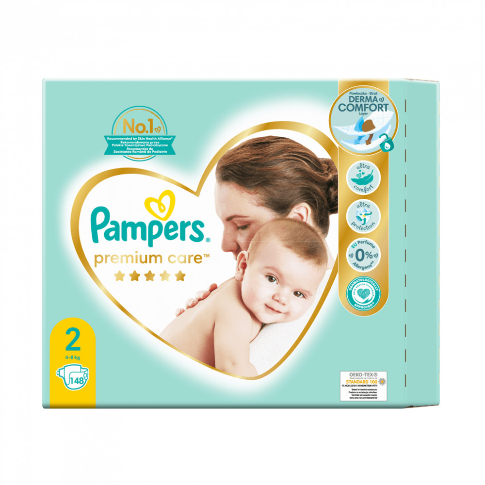 Pampers Premium Care Mini 2, 4-8 kg HAVI PELENKACSOMAG 148 db