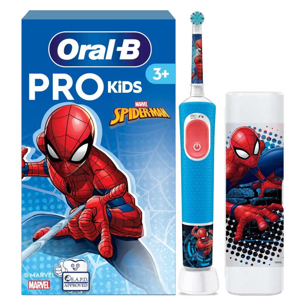 Oral-B Kids Pókember elektromos fogkefe utazótokkal - Pelenk